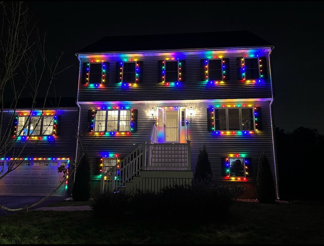 Illuminate & Decorate: PVC Window Frame Light Clips for Effortless Dec ...