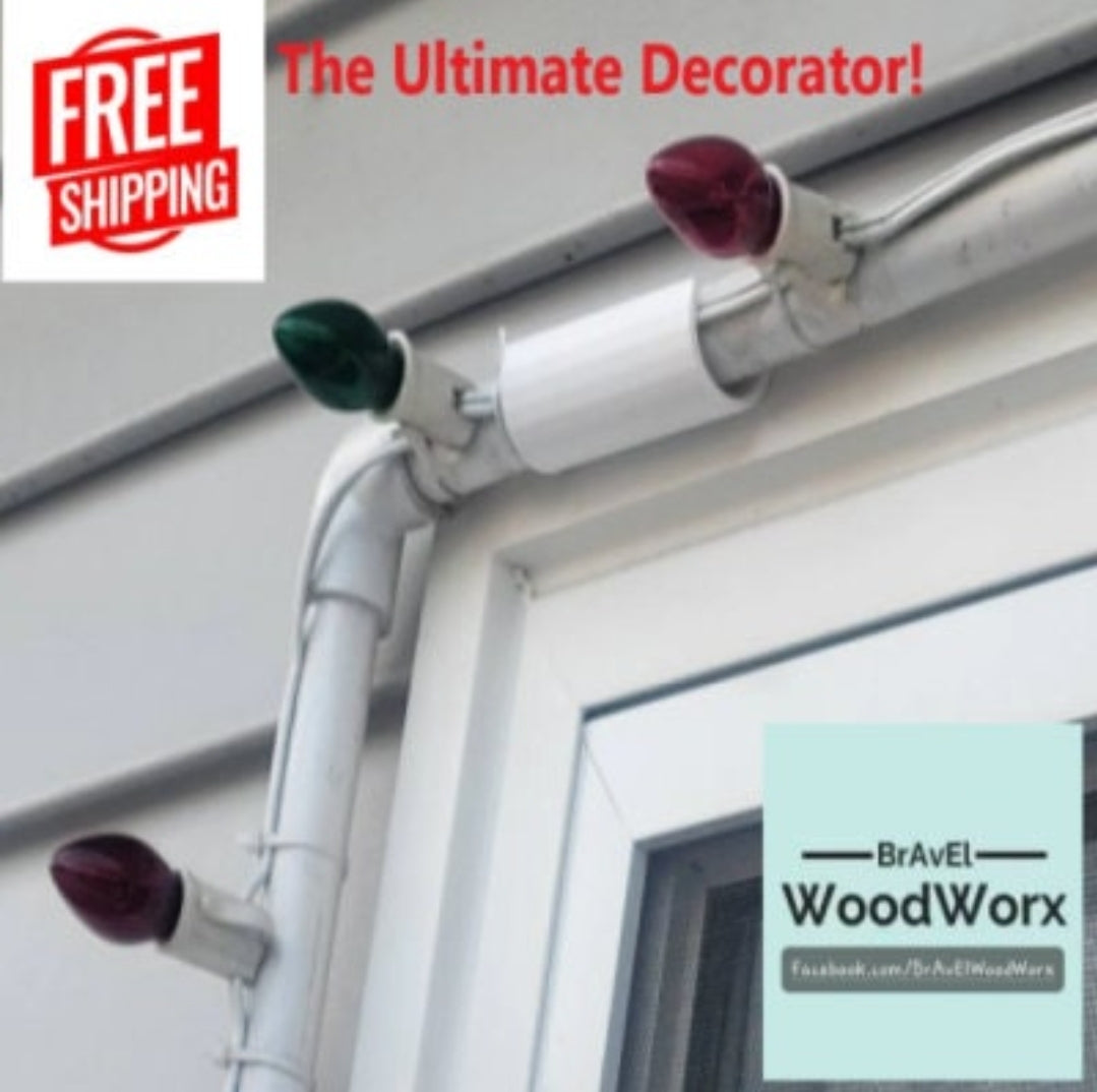 Illuminate & Decorate: PVC Window Frame Light Clips for Effortless Dec ...