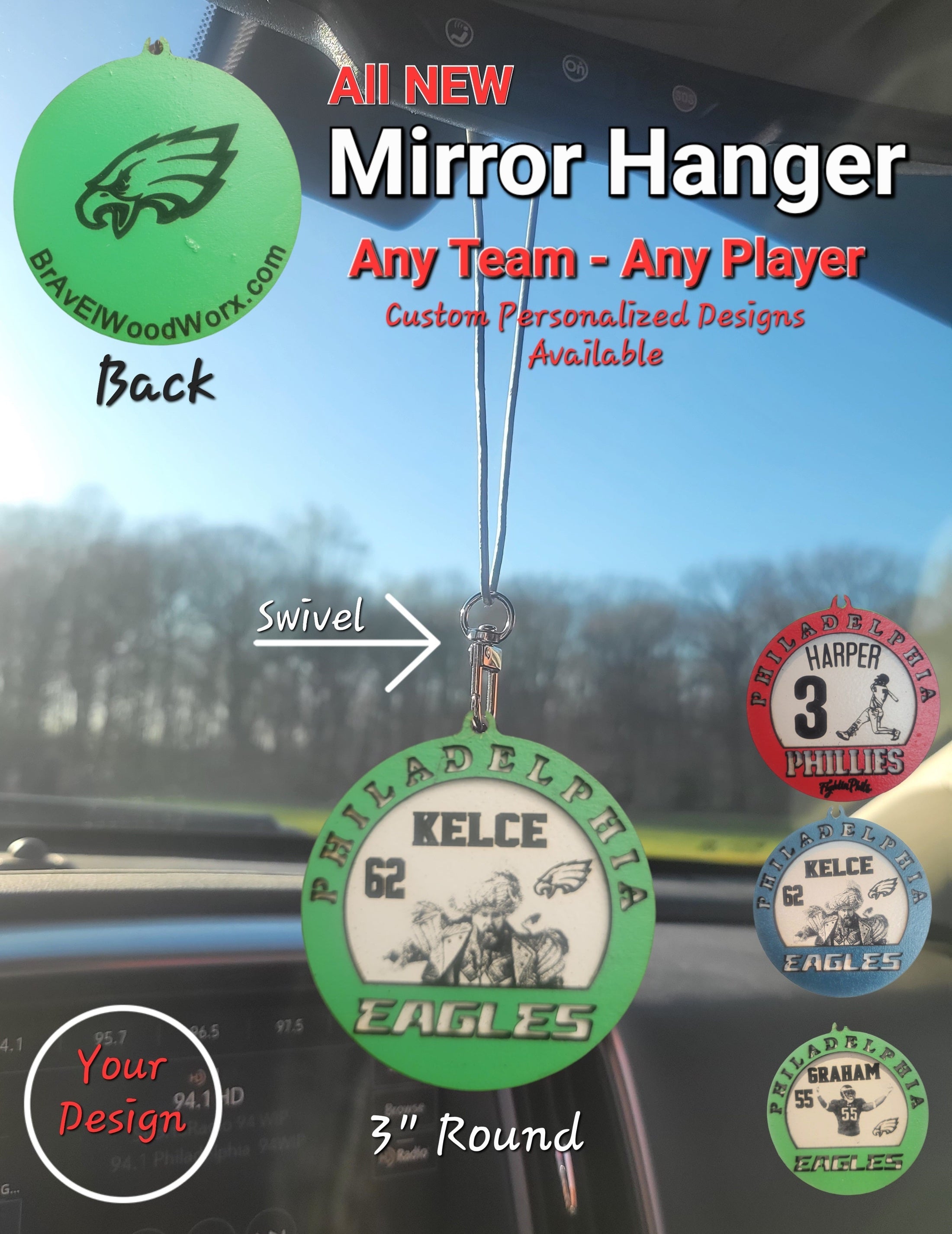 Personalized Reflections: Custom Mirror Hanger – BrAvEl WoodWorx