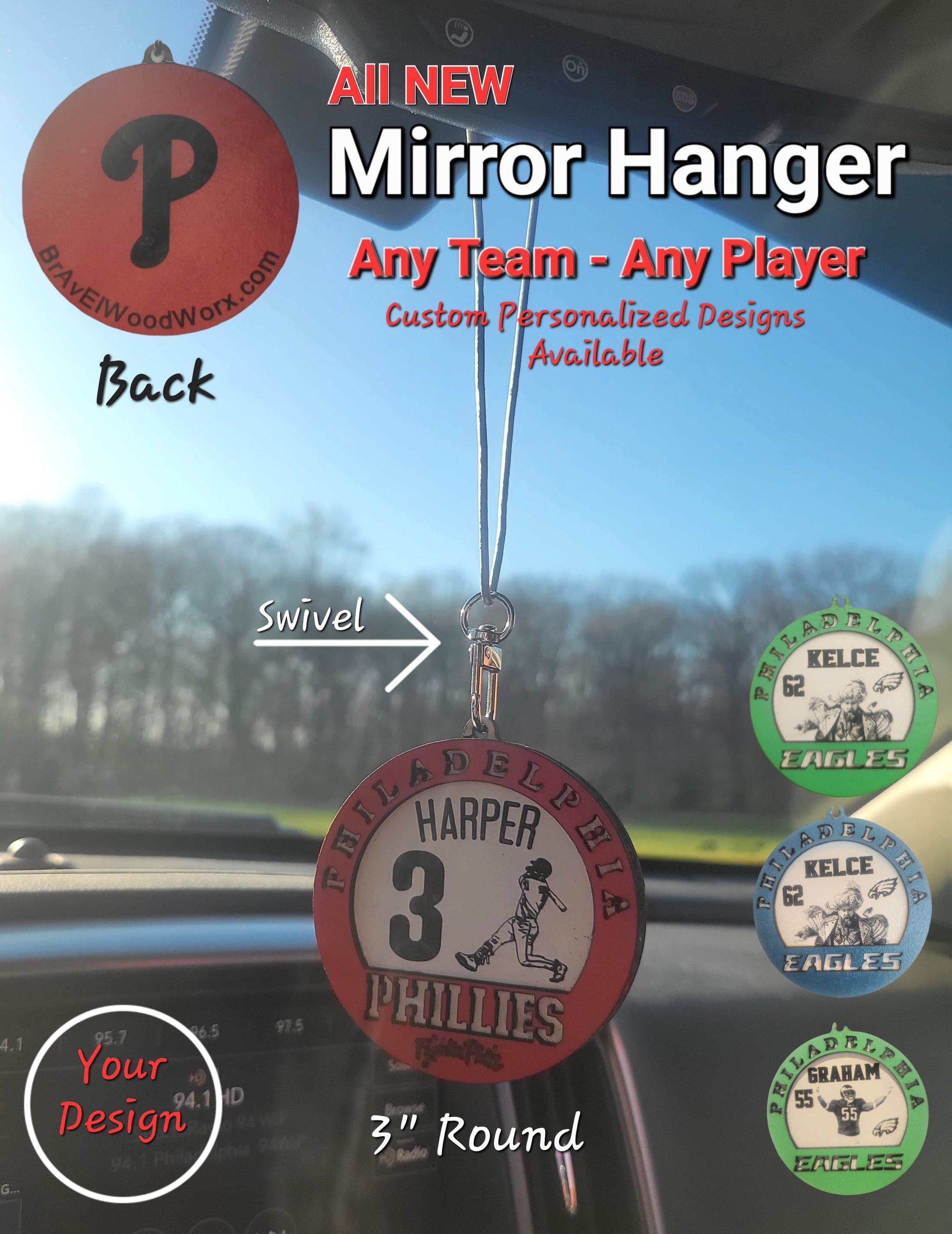 Personalized Reflections: Custom Mirror Hanger – BrAvEl WoodWorx